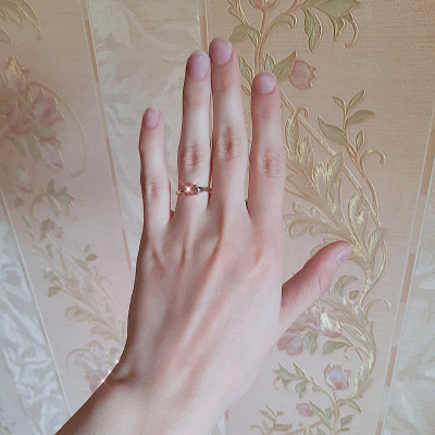 Золотое кольцо с фианитами и морганитами SERGEY GRIBNYAKOV 1-9765 ...