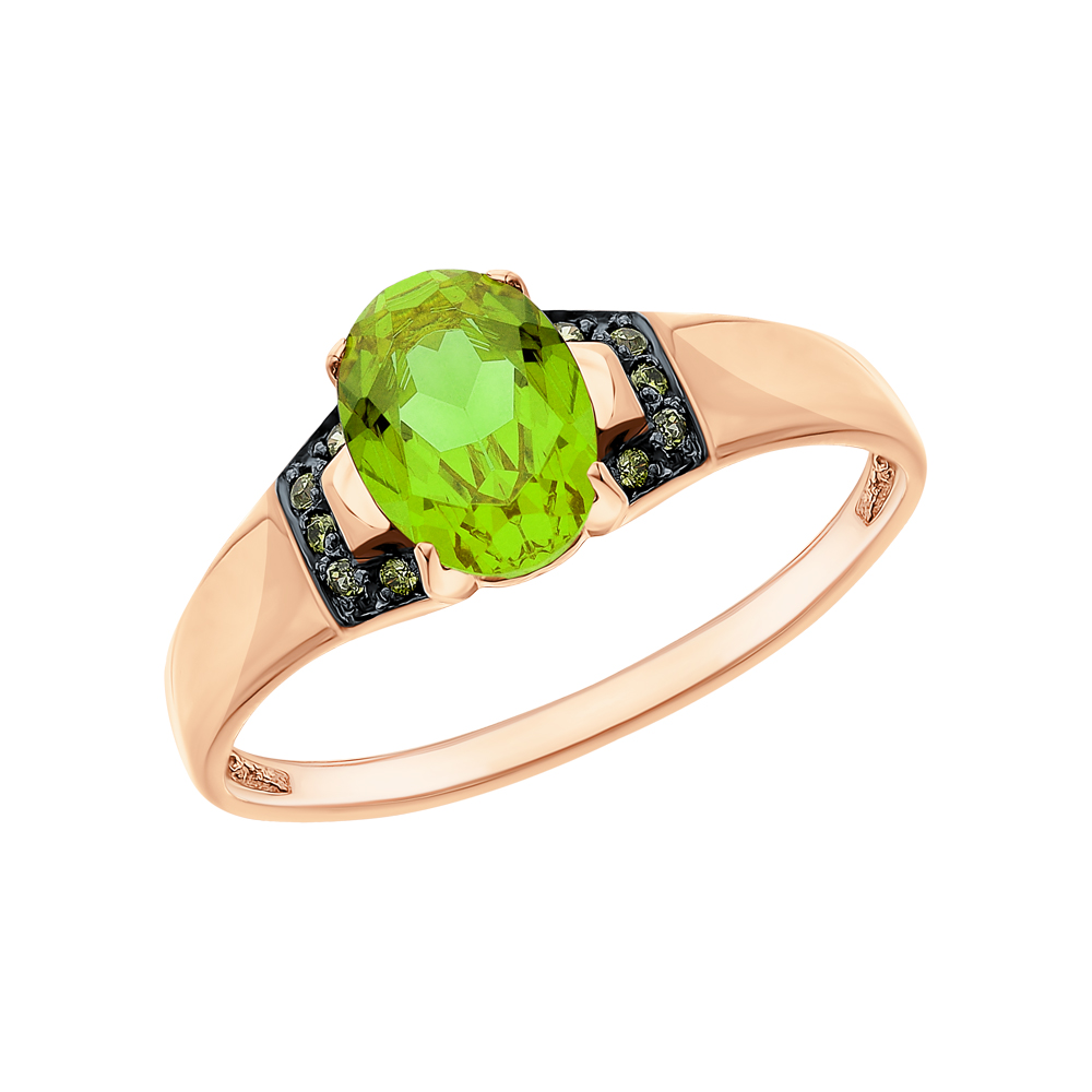 Золотое кольцо с фианитами и ситаллами МОСКОВСКИЙ ЦЕПЕВЯЗАЛЬНЫЙ ЗАВОД ...