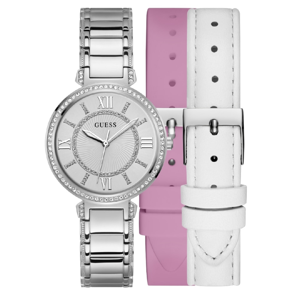 Часы женские GUESS GW0588L2: сталь, австрийские кристаллы stellux ...