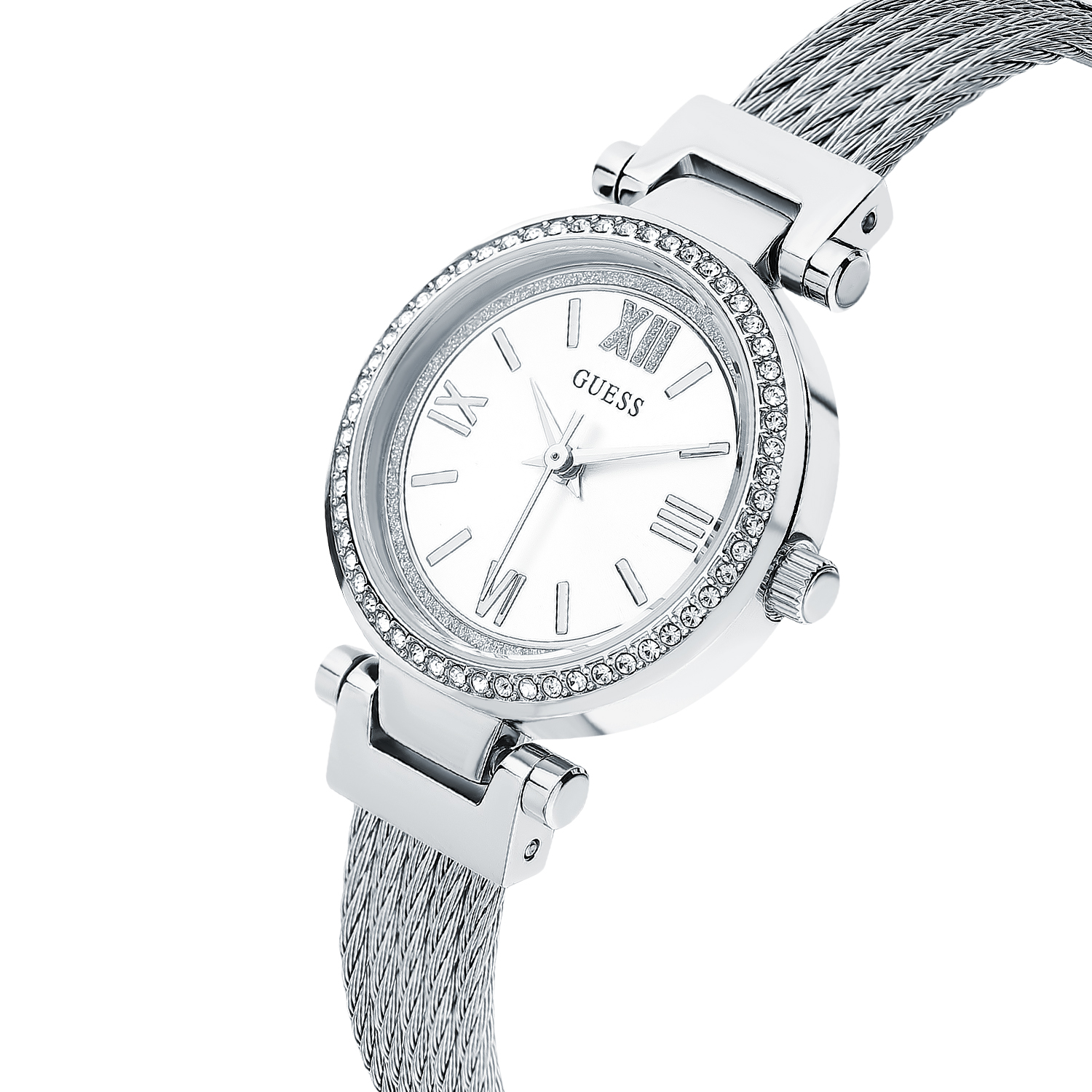 Часы женские GUESS W1009L1 GUESS W1009L1: сталь, кристалл swarovski ...