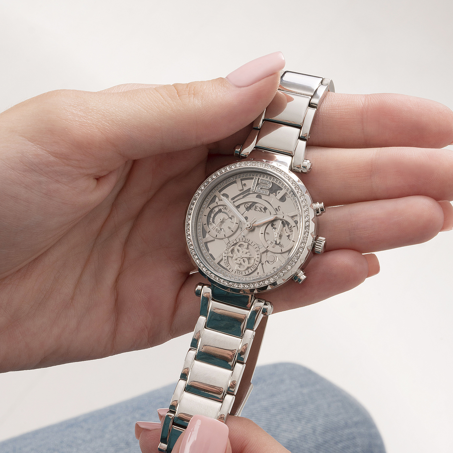 Часы женские GUESS GW0403L1 GUESS GW0403L1: сталь, кристалл — купить в ...