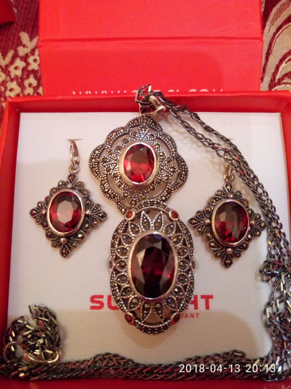 Серебряное кольцо с марказитами SUNLIGHT: белое серебро 925 пробы ...