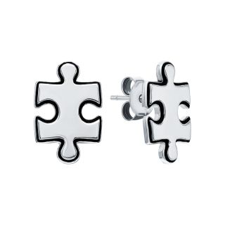 Серебряные серьги с эмалью KRUGER STUDIOS S30687-C9W-01: белое серебро ...