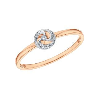 Золотое кольцо с бриллиантами природными БРИЛЛИАНТЫ ЯКУТИИ 72823-K5R-01 ...