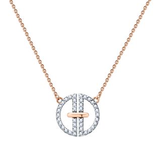 Золотое шейное украшение с фианитами МОСКОВСКИЙ ЦЕПЕВЯЗАЛЬНЫЙ ЗАВОД ...