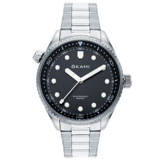 Часы мужские OKAMI OKAMI KL1-42-0-YYX-B3-SBS: сталь — купить в интернет ...
