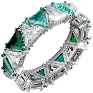 Стальное кольцо с кристаллами Swarovski SWAROVSKI 5600760: белая сталь ...